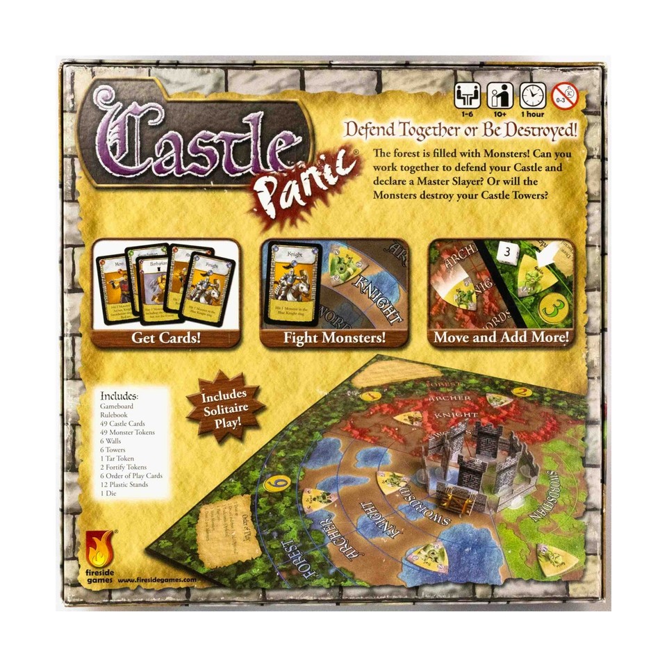 Fireside Board Game Castle Panic Collection #9 - Base Game + 3 Expansi VG+/NM | eBay