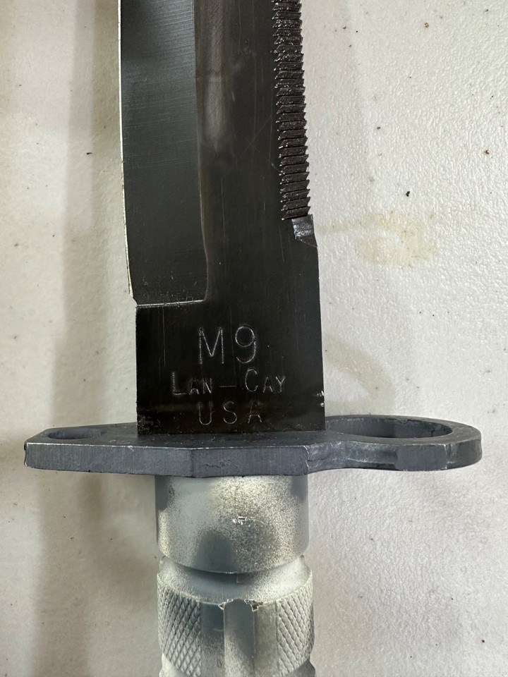 RARE LanCay M9 Bayonet w/Scabbard Urban Winter Camouflage | eBay