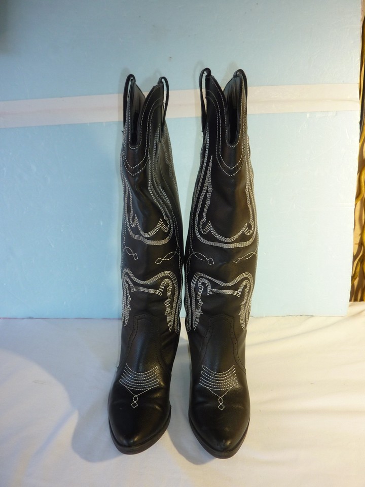 Kohl’s Briely Black Women's Tall Western Boots Size 7, 73277, {140}..... | eBay