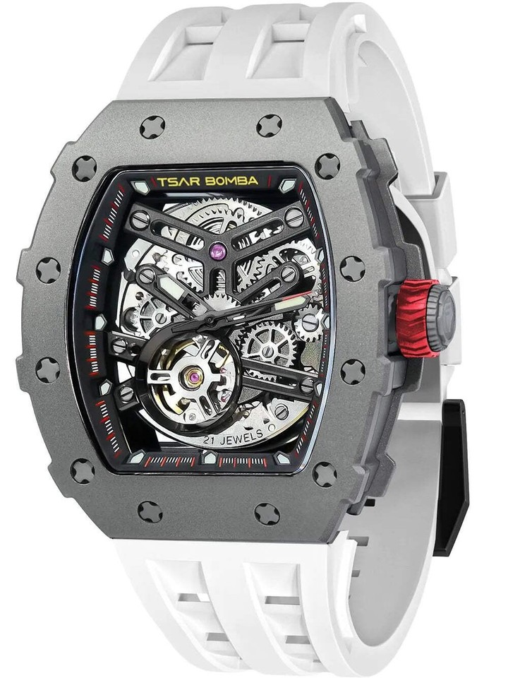 Tsar Bomba TB8208T-02 Mens Watch Elementar Titanium Automatic 44mm 5ATM ...