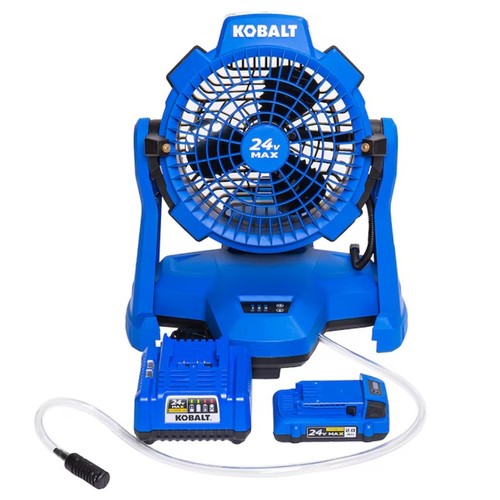 Kobalt 24V 7-in 1 3-Speed Indoor/Outdoor Misting Stand Fan for sale ...