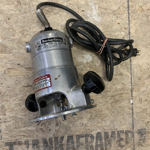 Vintage Porter Cable Router Model 100-M Motor with 100-B Base Tested ...