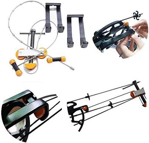 Portable Hand Held Compound Bow Press with 2 Quad Brackets Bow String ...