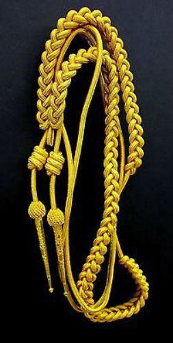 UK ROYAL NAVY ADC METALLIC GOLD & SILVER AIGUILLETTES EXCELLENT QUALITY ...