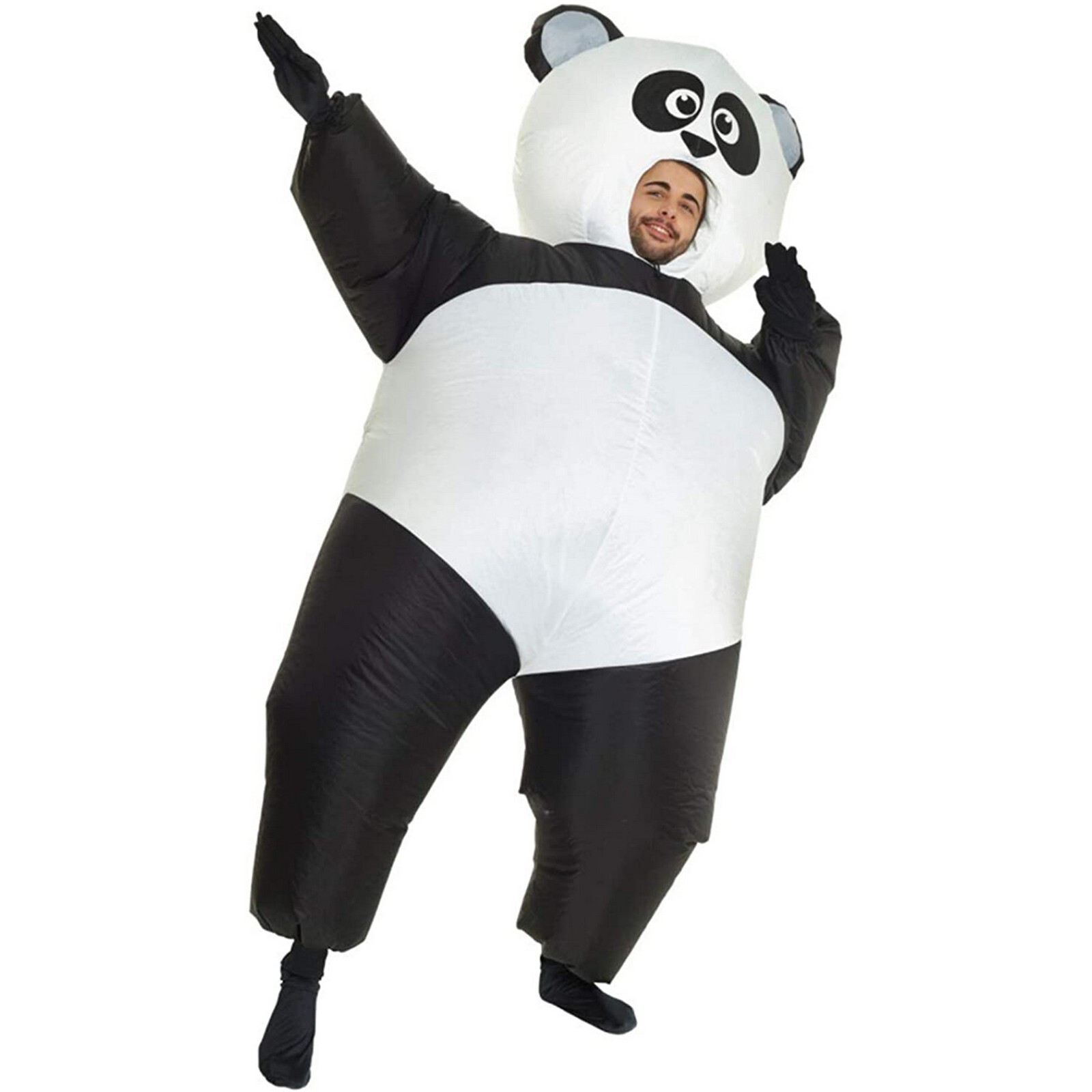 Adult Inflatable Panda Costume Men`s Women`s Blow Up Animal Bear Sumo ...