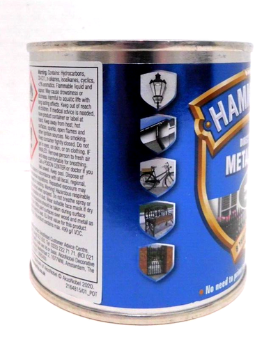 Hammerite Smoothrite - SMOOTH BLACK - 250 ML - Direct To Rust Metal ...