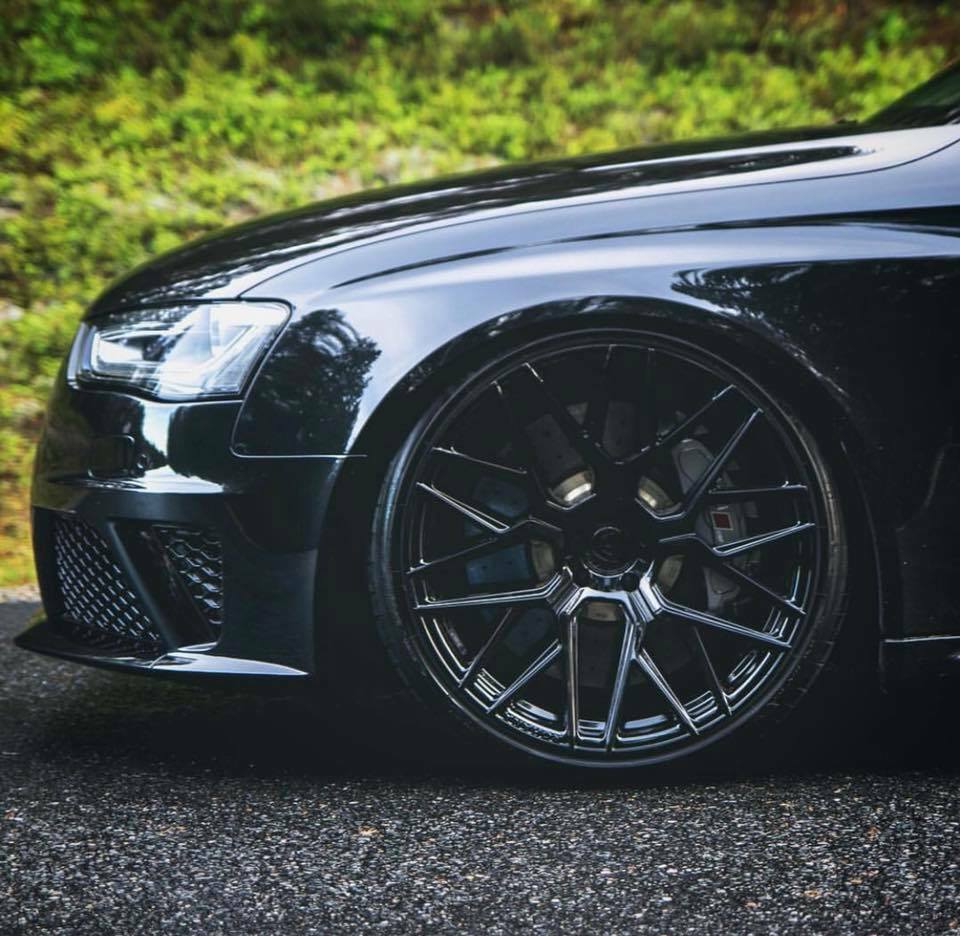 19” ROHANA RFX10 GLOSS BLACK CONCAVE WHEELS FOR AUDI A4 S4 A5 S5 A6 S6 ...