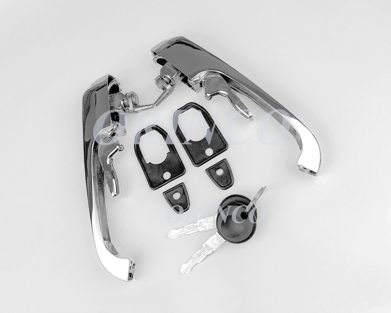 Pair) VW Bay Window Bus Exterior Door Handle Sets With Matched Keys ...