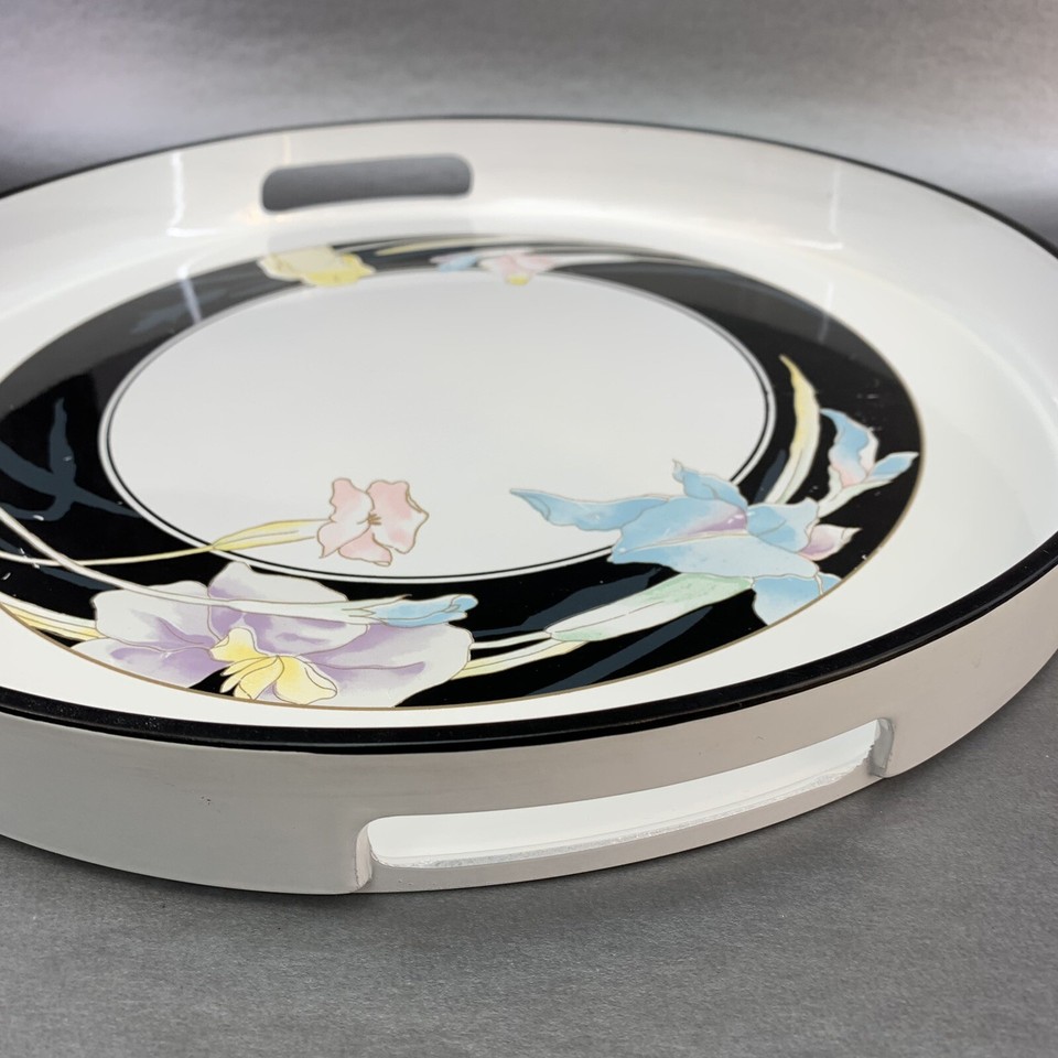 Mikasa Charisma Black 15” Serving Tray L9050 Japan Vintage Rare | eBay