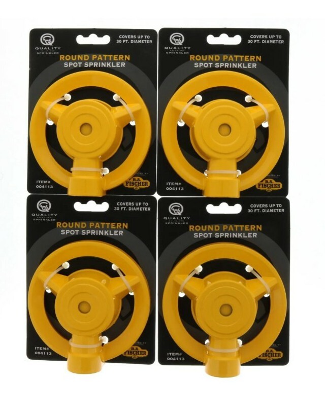 (4) Metal Ring Base Spot Lawn and Garden Sprinklers 30' Round Spray ...