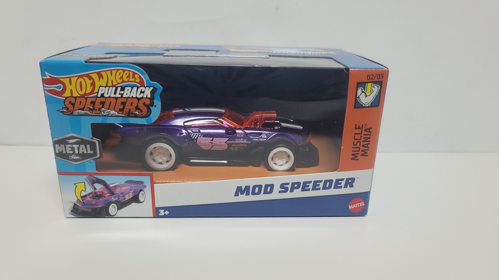 2024 Hot Wheels Pull-Back Speeders MOD SPEEDER Purple BRAND NEW SEALED ...