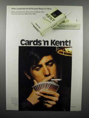 1971 Kent Cigarette Ad - Cards 'n Kent | eBay