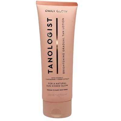 Tanologist, daily glow, brightening gradual tan lotion, medium to dark ...
