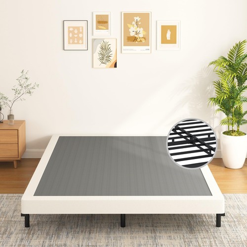 6 Inch Full Box Spring and Cover Set, Box Springs Full Size, Heavy Duty ...