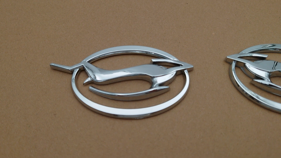 2pcs Silver Impala Flying Left Right Side Pillar Emblem Nameplate ...