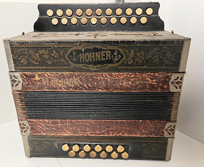 Vintage Hohner Button Accordion - Made in Germany - Working, Needs ...