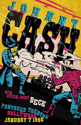 Johnny Cash Pantages Theater Reno 1995 Concert Poster 11 X 17 Framed | eBay