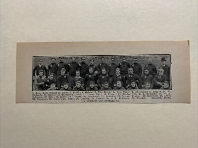 University Of Pittsburgh Pitt Panthers 1929 Football Team Picture | eBay