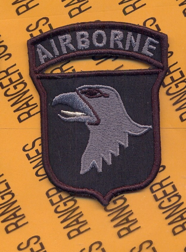 101st Airborne Division Air Assault AASLT Airmobile Blacked 3.25" patch ...