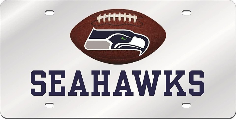 Seattle Seahawks Premium Laser Cut Tag License Plate, Football ...