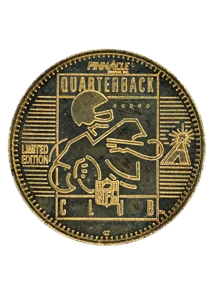 1996 Pinnacle Mint Quarterback Club QBC Bronze Coin Limited LE Boomer ...