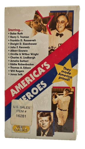 America's Heroes A Video Hall of Fame 0f 20th Century Legends VHS Doco ...