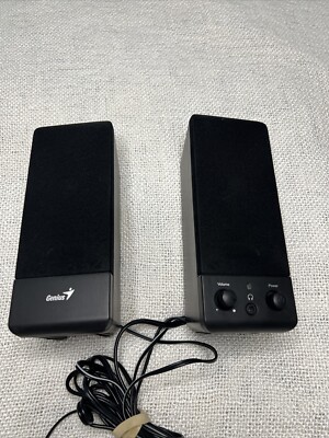 Genius Speakers SP-S110 Multi Media speakers 120V Stereo PC 2 Piece ...