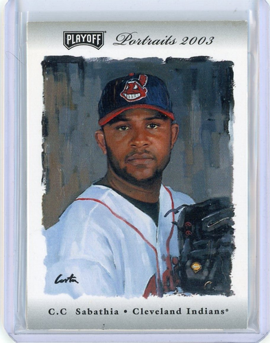 2003 Playoff Prestige Portraits C.C. SABATHIA Patch /50 - Cleveland ...