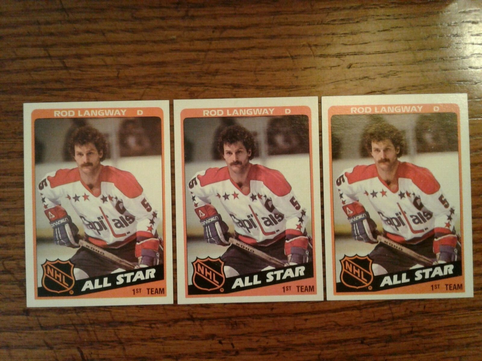 1984 Topps Hockey #156 Rod Langway All Star Washington Capitals HOF D ...