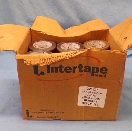 INTERTAPE PACKING TAPE ROLL PILFER PROOF 321CP (LOT OF 28) | eBay