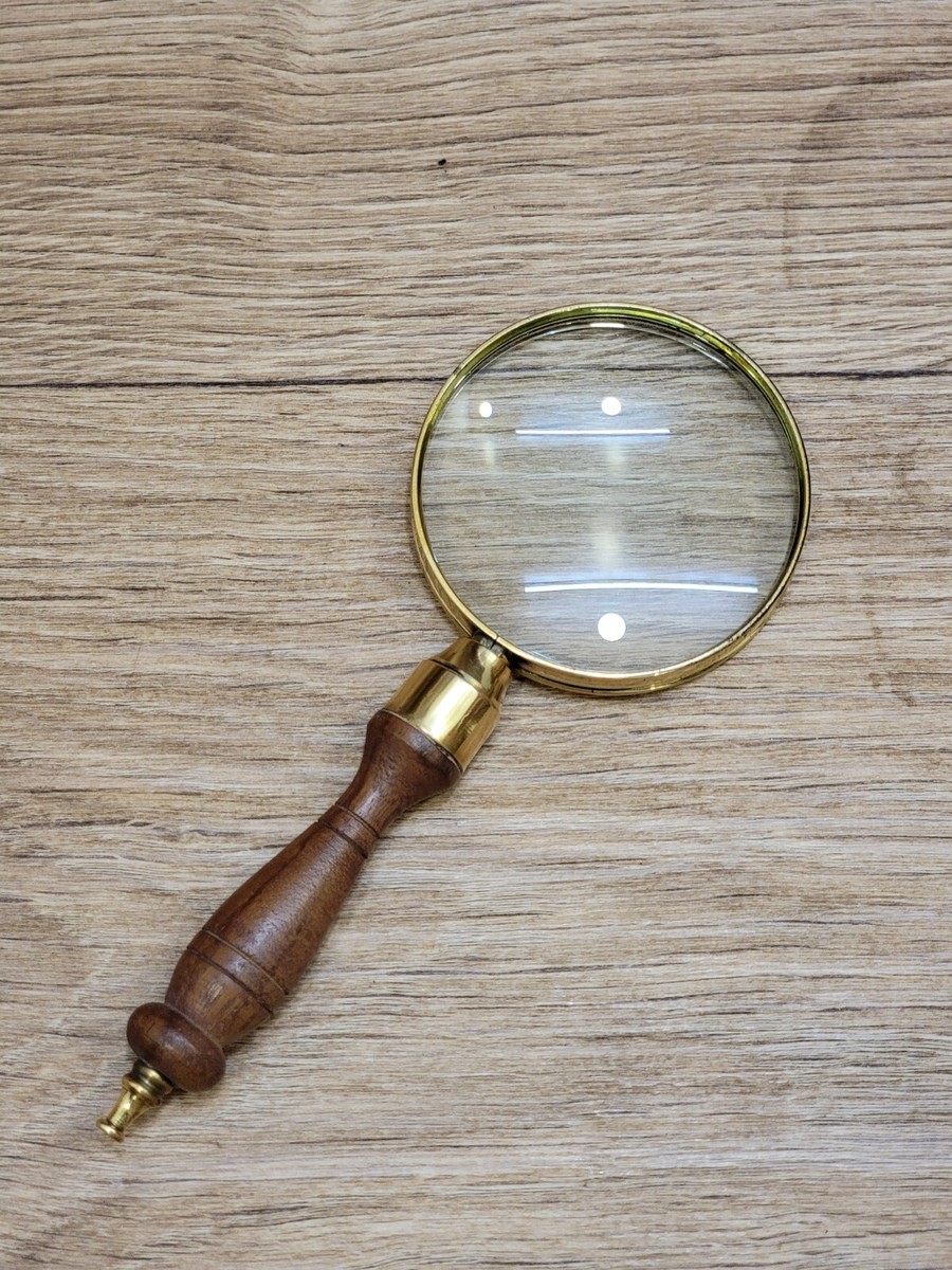 Old Wooden Magnifying Glass