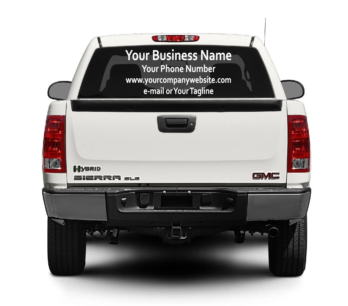 Custom Car Window Decals For Business Transparent