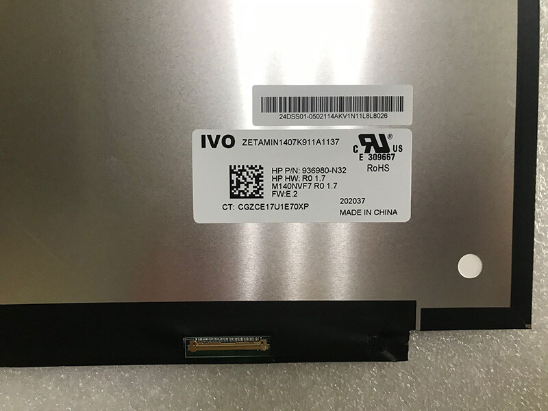 HP P/N 936980-N32 Replacement Display 14" FHD IPS 120HZ LCD LED Screen ...