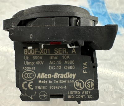 Allen Bradley 800F-X01 Contact Block | eBay