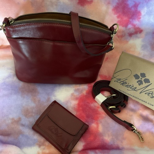 Patricia Nash Marcie Leather Crossbody Bag Ruby Red NWT | eBay