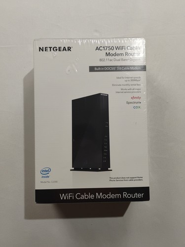 NETGEAR AC1750 Wifi Cable Modem Router C6300 *New Sealed* | eBay