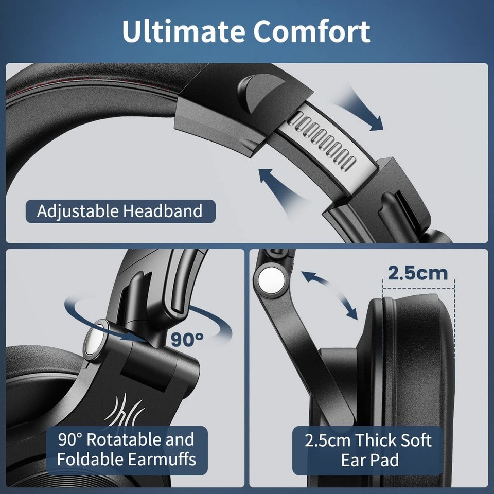 OneOdio A71 Hi-Res Studio Recording Headphones - Wired Over Ear ...