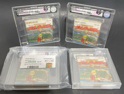 (4) EARLY ZELDA incl. SEALED 1st Retail Print YELLOW LETTERING VGA ...