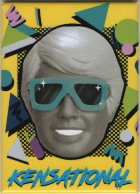 Barbie Doll From Mattel Ken Face Kensational Refrigerator Magnet NEW ...