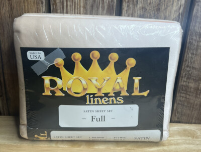 Royal Linens Satin Sheet Set Full - New - Royal Heritage - New Set | eBay