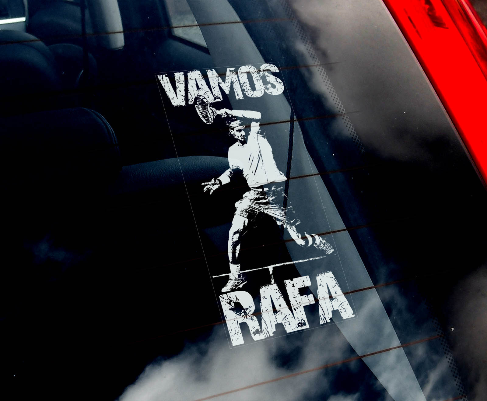 VAMOS RAFA - Car Window Sticker - Rafal Nadal Tennis Decal Sign Fan ...