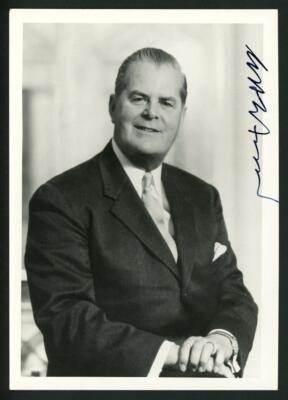 W.A.C. BENNETT (1900-1979) signed 5x7 photo | Premier British Columbia ...