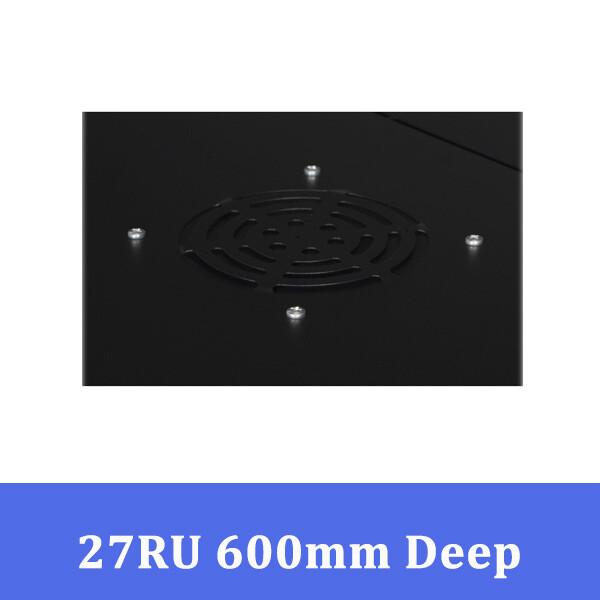 27RU 27U 19" 19 Inch 600MM DEPTH NETWORK SERVER COMMS DATA RACK CABINET ...