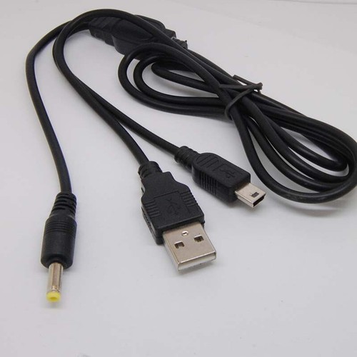 Dual 2 in 1 Charger&Data USB Cable For SONY PSP 1000 2000 3000/PS3 ...