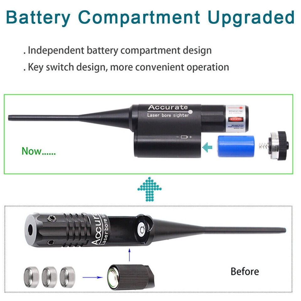 Laser Bore Sight Collimator for .177 to .50 Caliber Bore Sighter Rifles ...