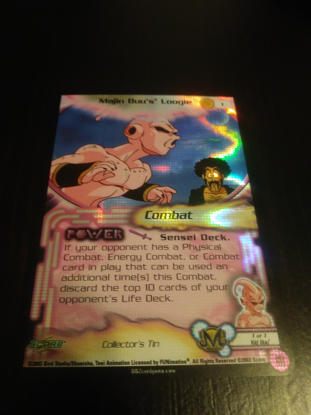 DBZ Dragon Ball Z FOIL Majin Buu's Loogie 1 CCG Limited Kid Buu Saga ...