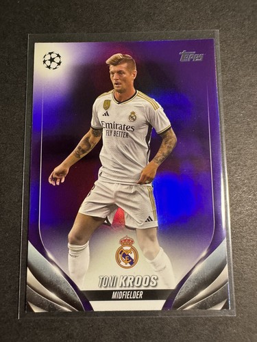 2023-24 Topps UEFA Club Competition Purple /299 Toni Kroos #180 Real ...