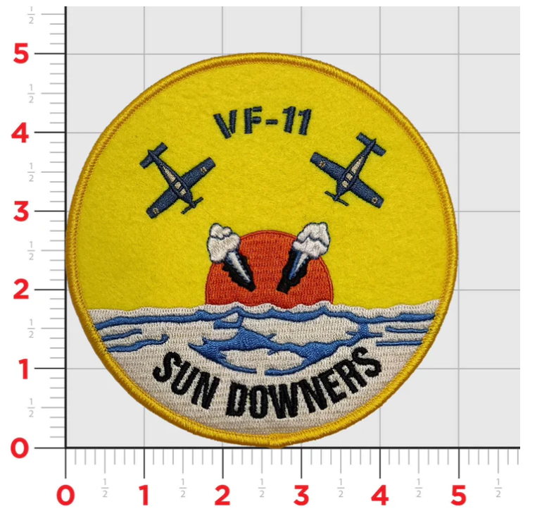 NAVY VF-111 SUNDOWNERS SQUADRON EMBROIDERED VF-11 PATCH | eBay