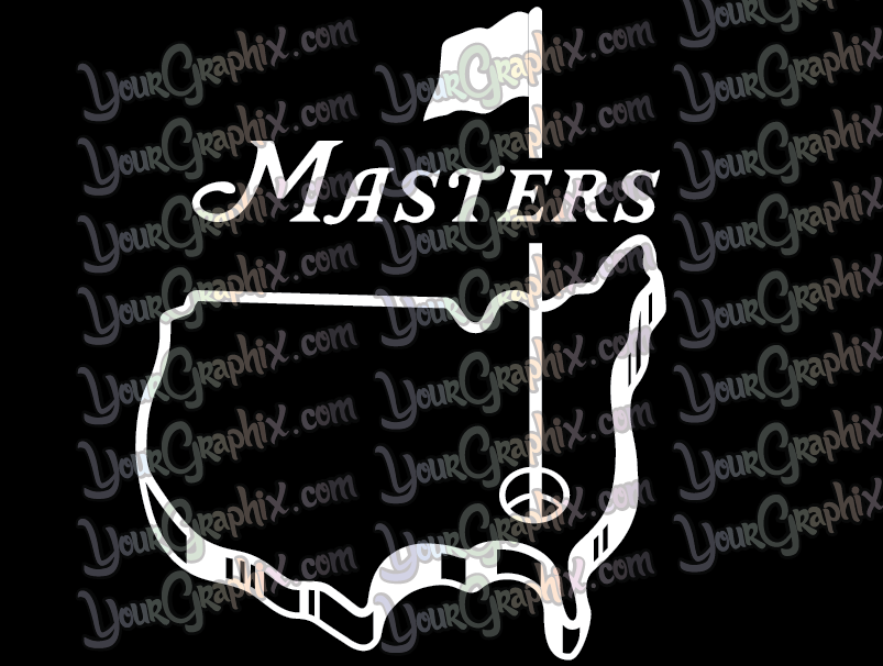 Masters Golf Logo - Vinyl Decal stickers - Made in USA | eBay