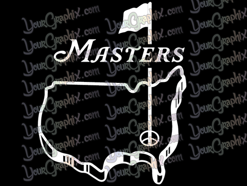 Masters Golf Logo - Vinyl Decal stickers - Made in USA | eBay